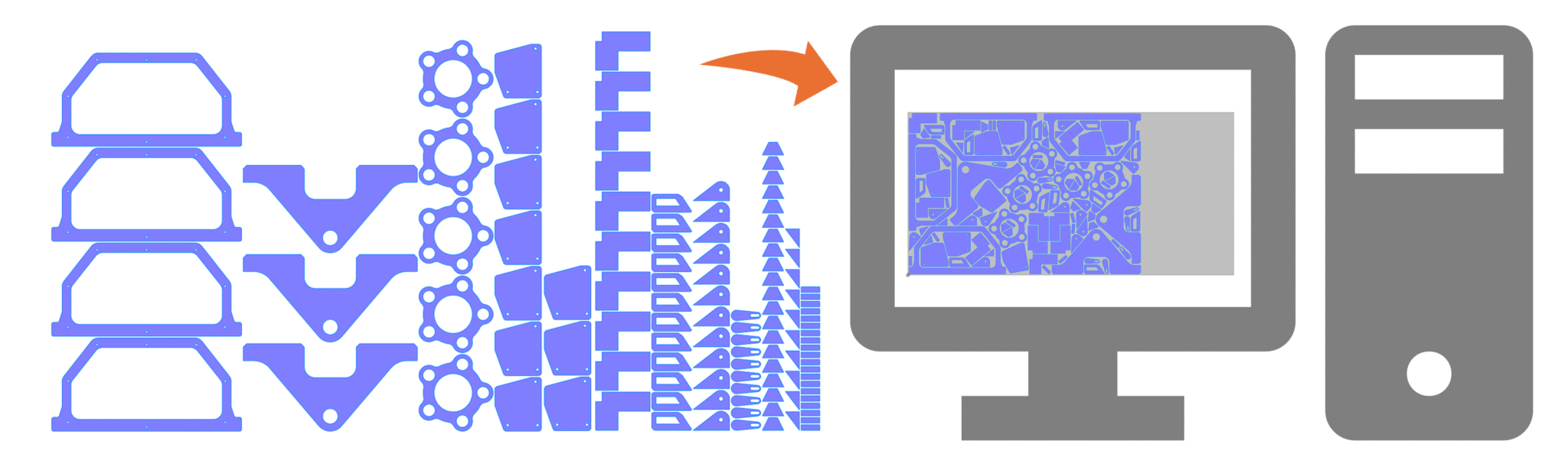 自動ネスティングとは？ - SigmaNEST 自動ネスティング CAD/CAM